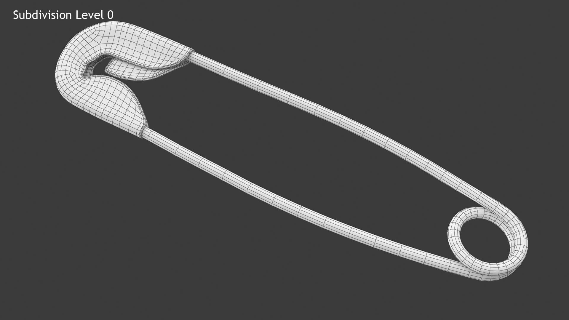 Safety Pin - 3D Model by hdpoly