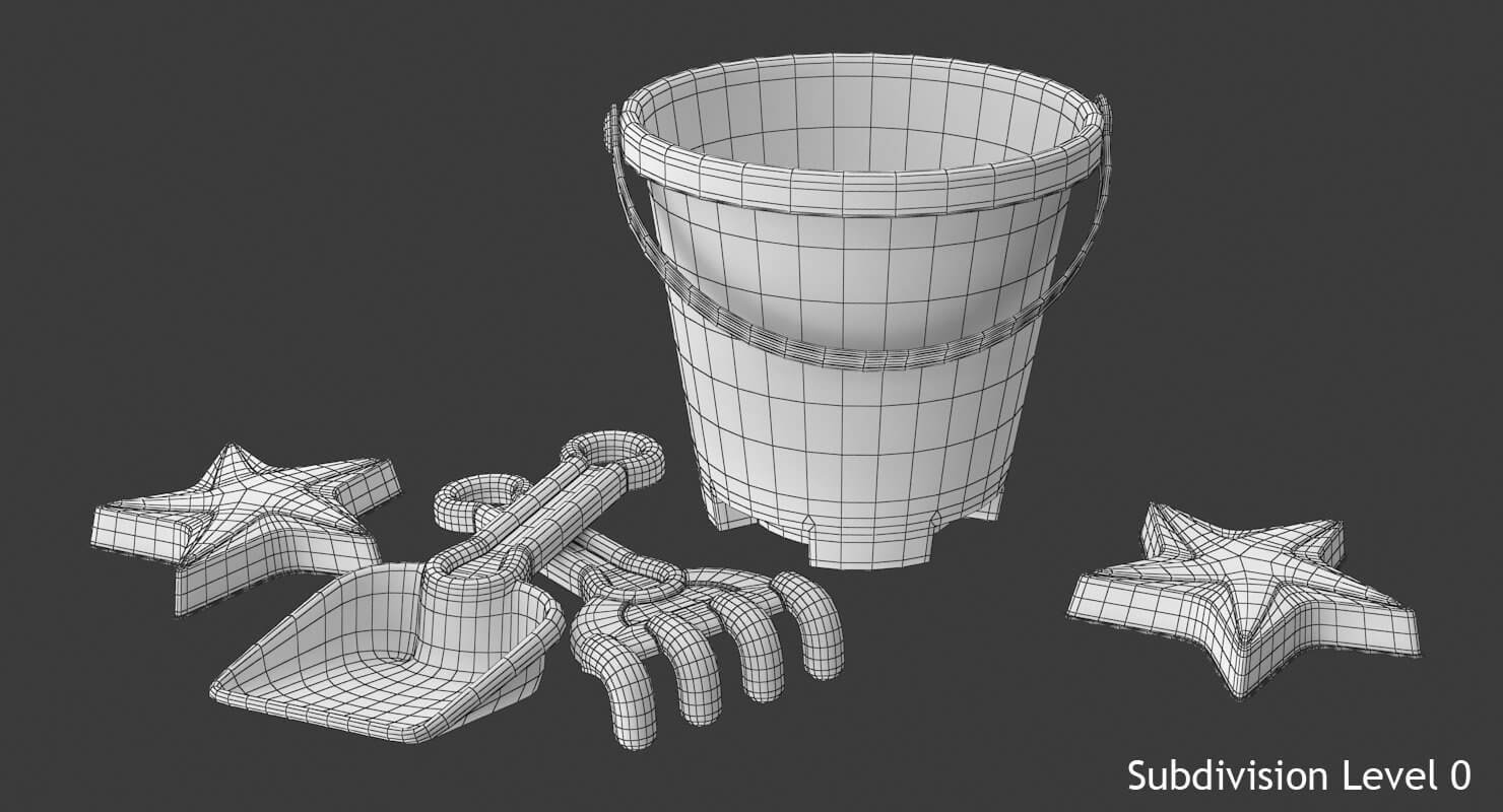 Sand Toys - 3D Model by hdpoly
