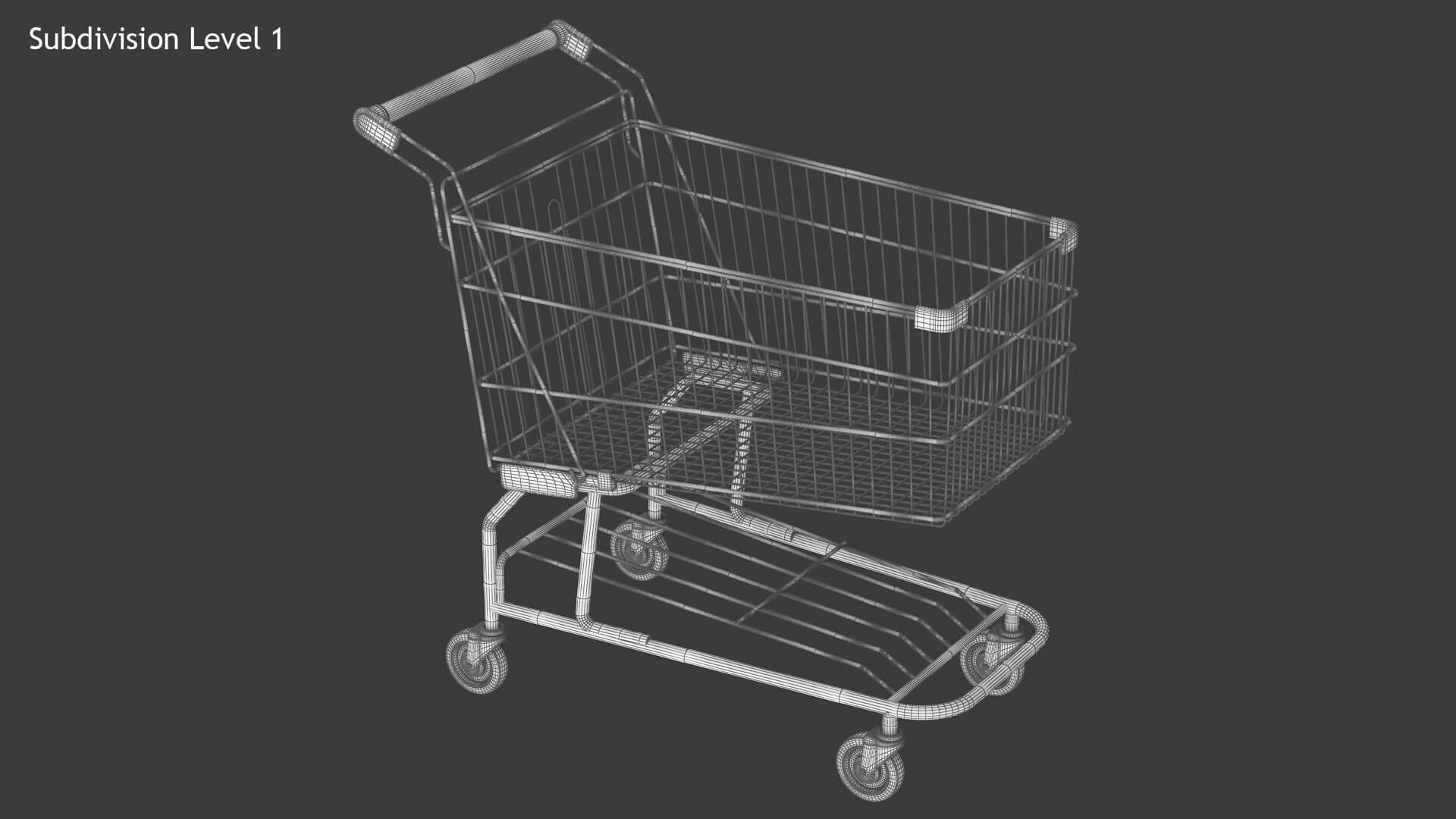 Shopping Cart - 3D Model by hdpoly