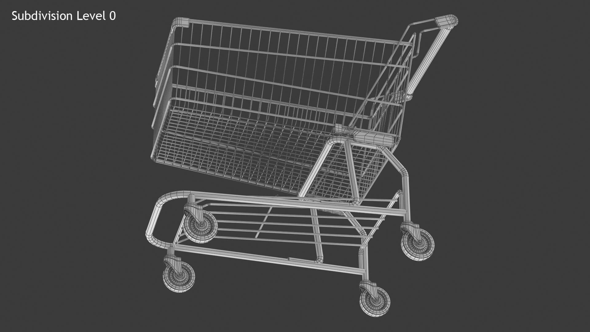 Shopping Cart - 3D Model by hdpoly