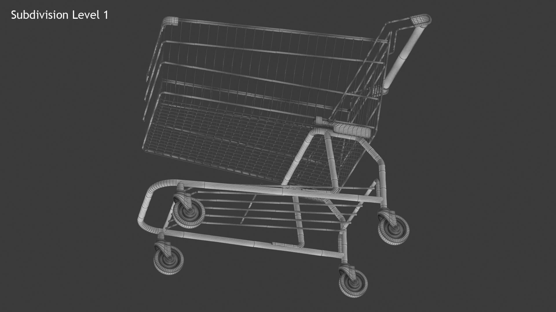Shopping Cart - 3D Model by hdpoly