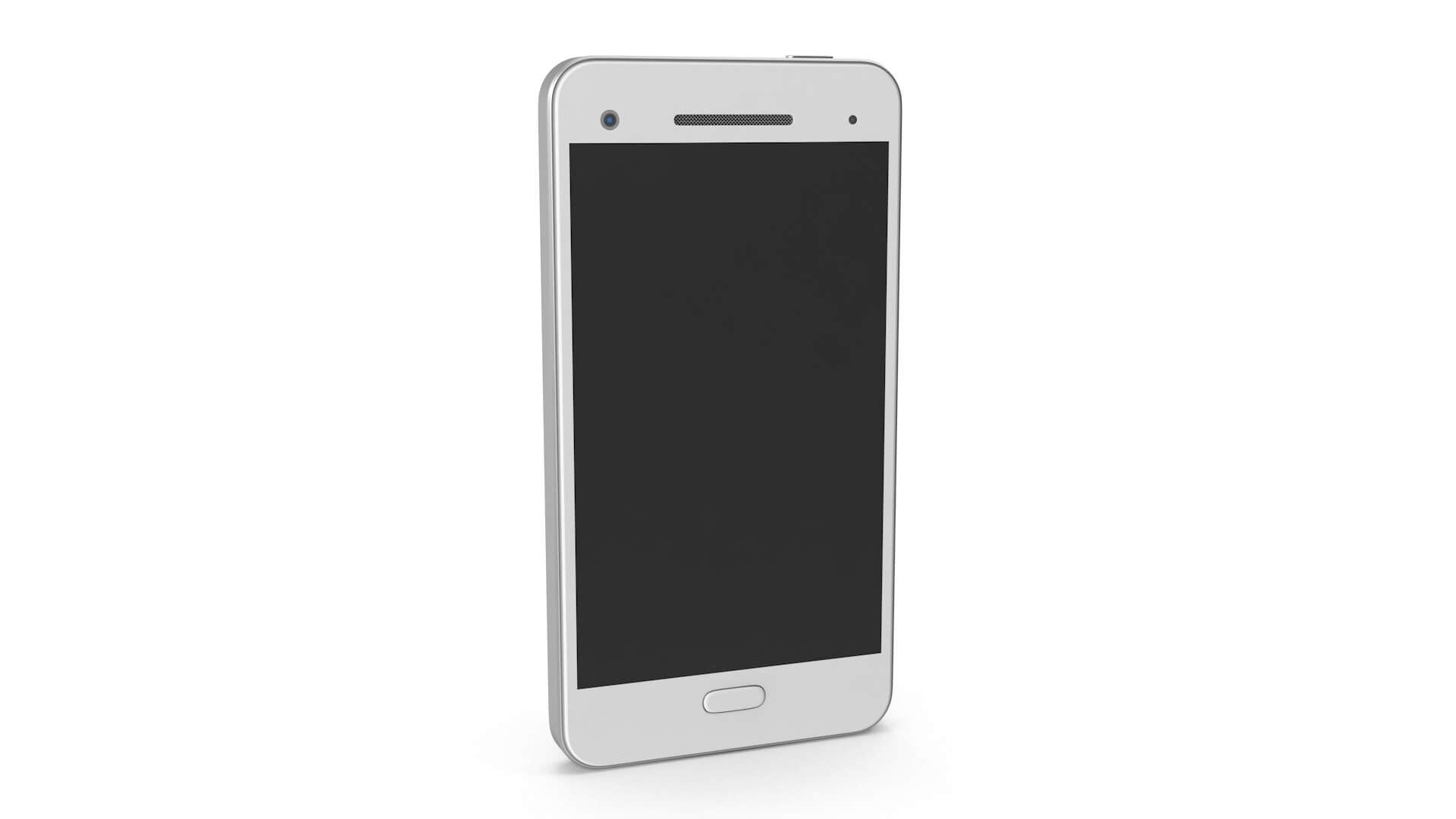White Smart Phone - 3D Model by hdpoly