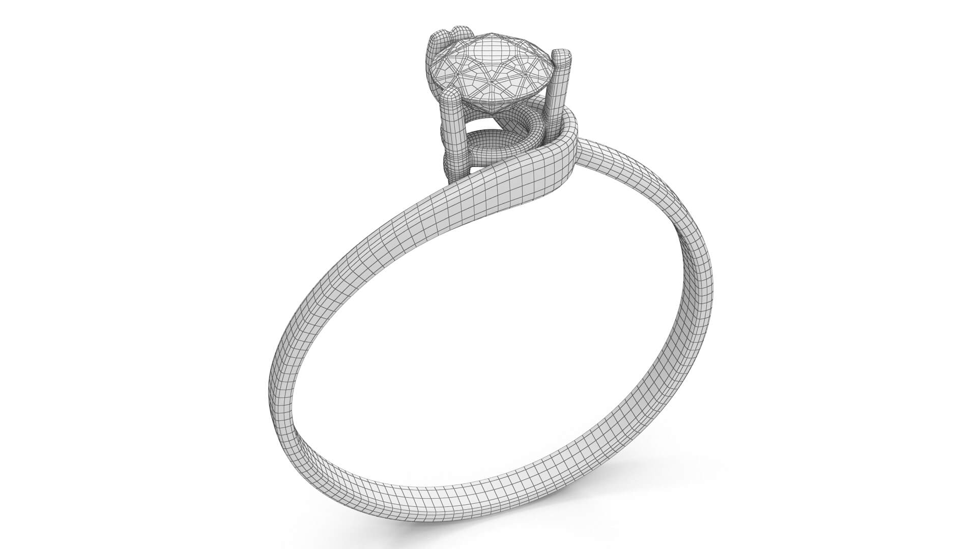 Diamond Solitaire - 3D Model by hdpoly