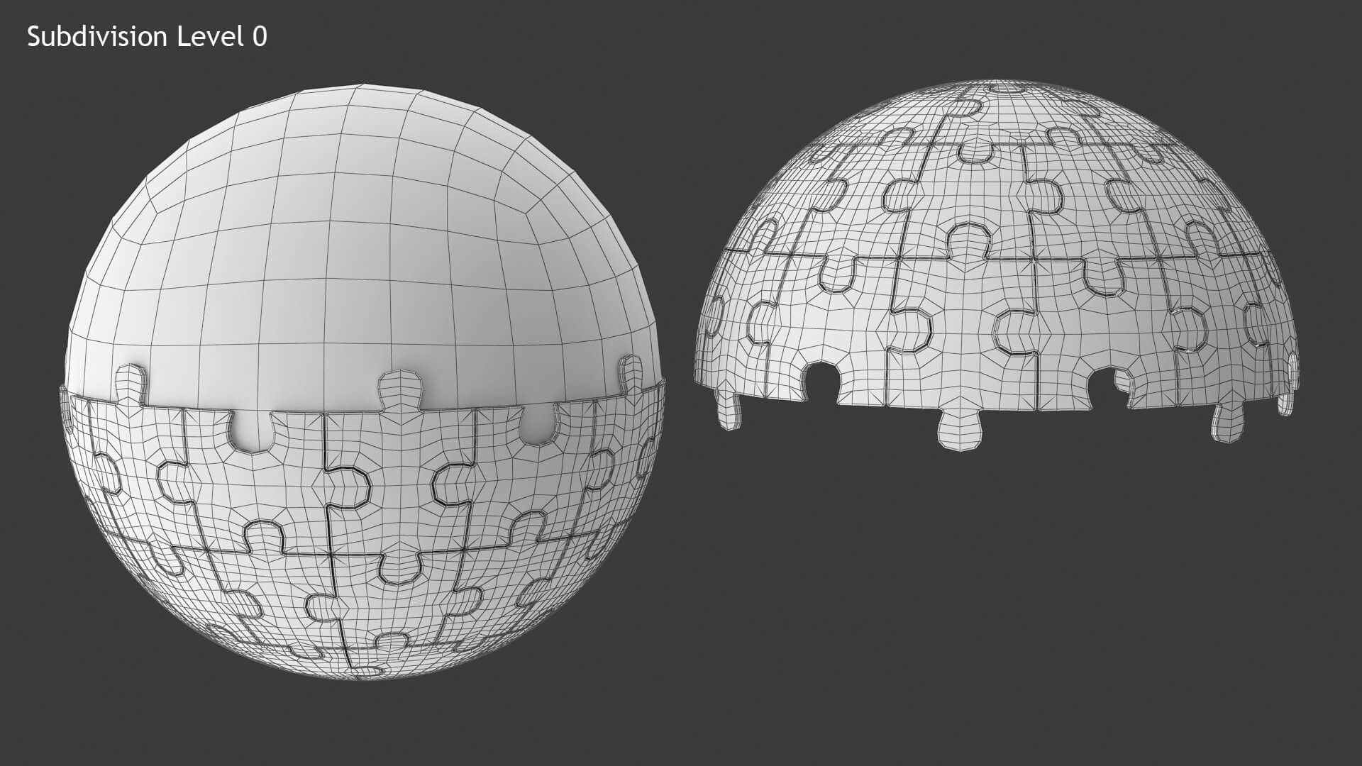 Sphere Puzzle - 3D Model by hdpoly