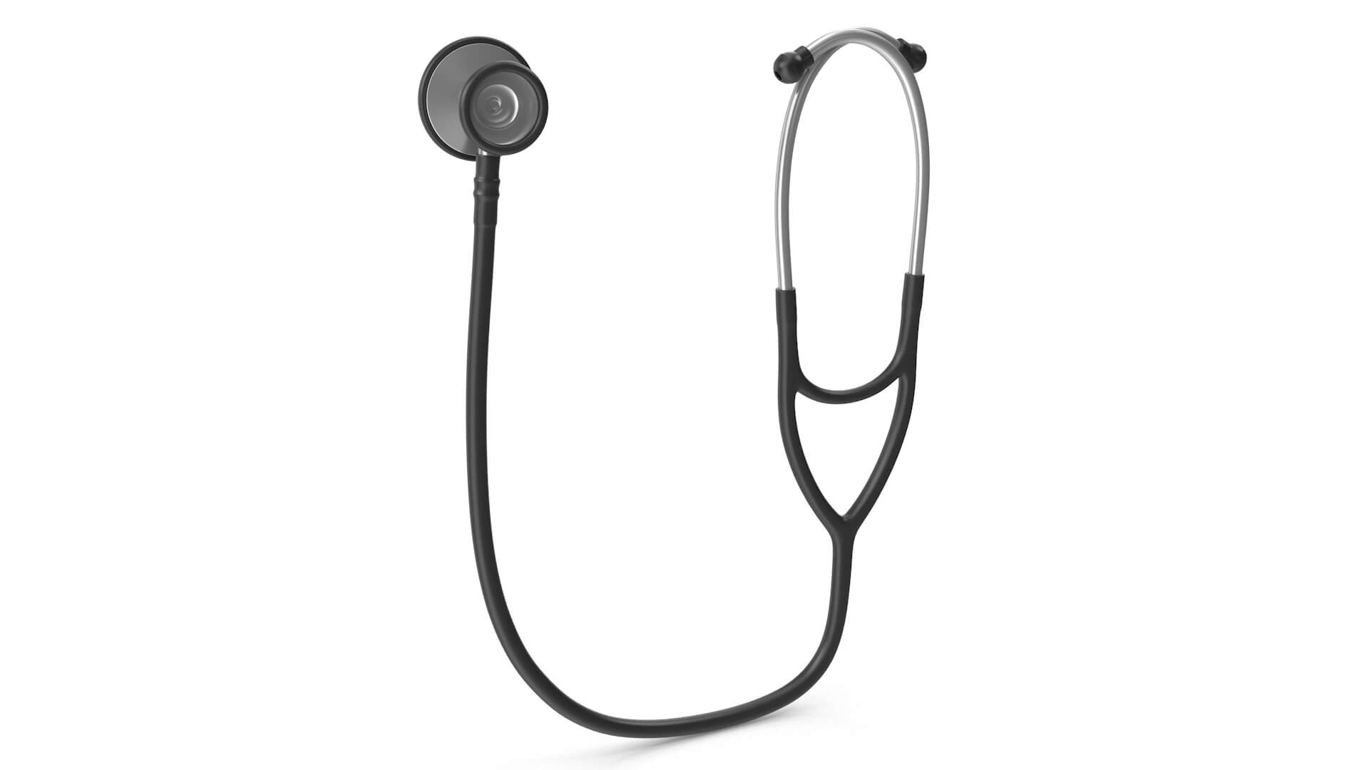 Black Stethoscope - 3D Model by hdpoly