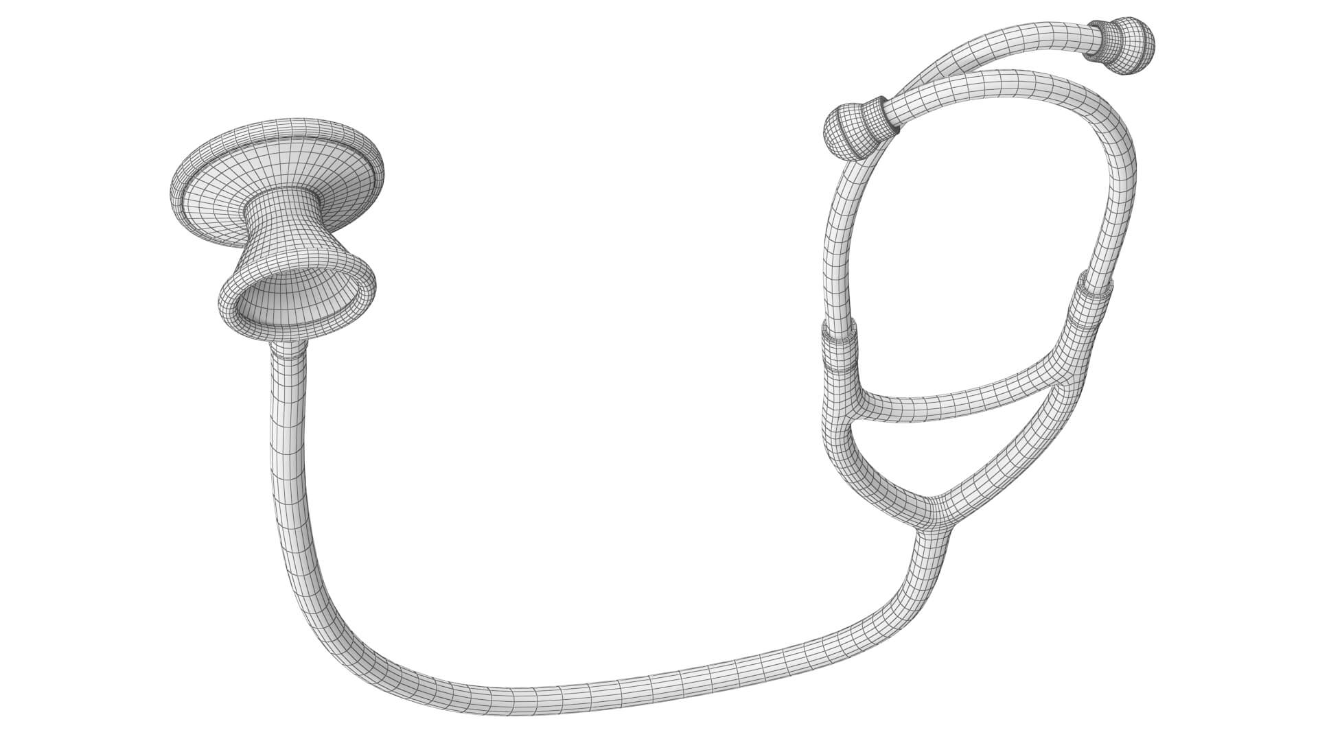 Black Stethoscope - 3D Model by hdpoly