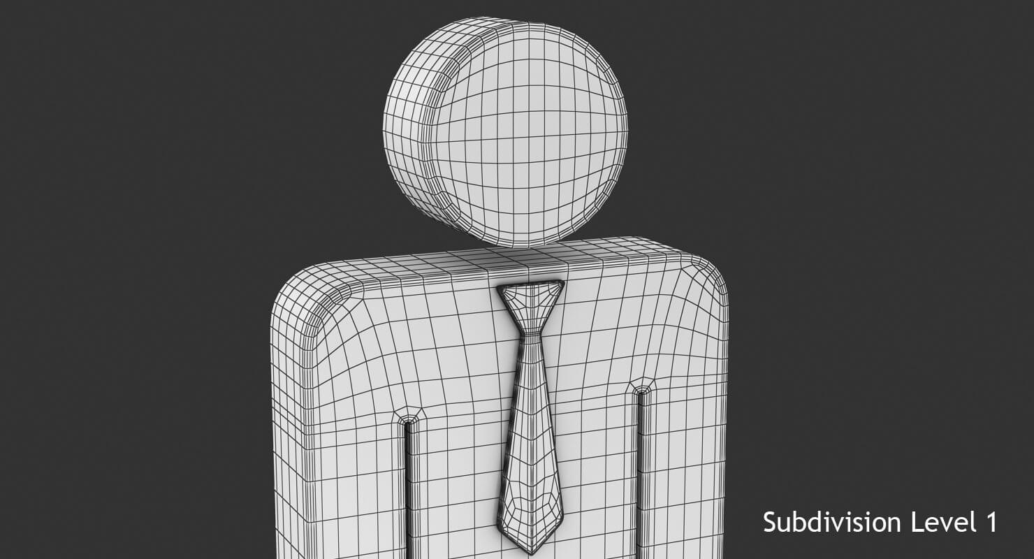 Stick Man - 3D Model by hdpoly