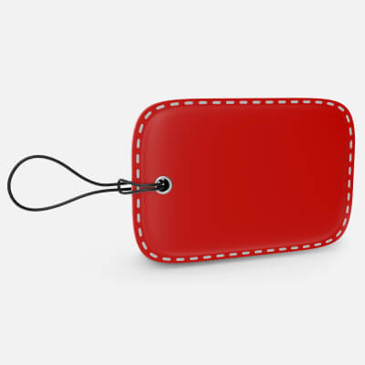 Red Tag Version 2 - 3D Model by hdpoly