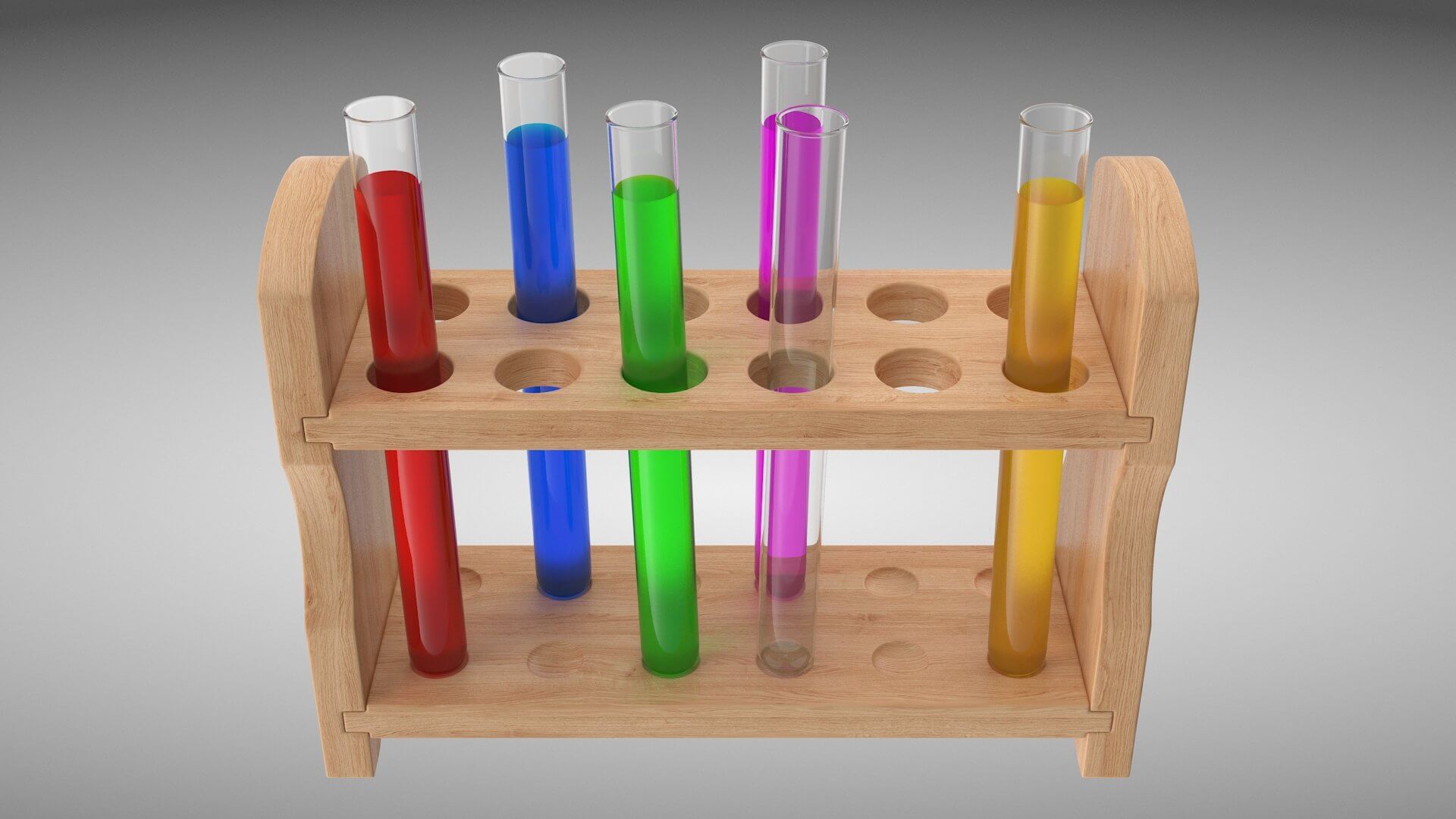 Test Tube Rack - 3D Model by hdpoly