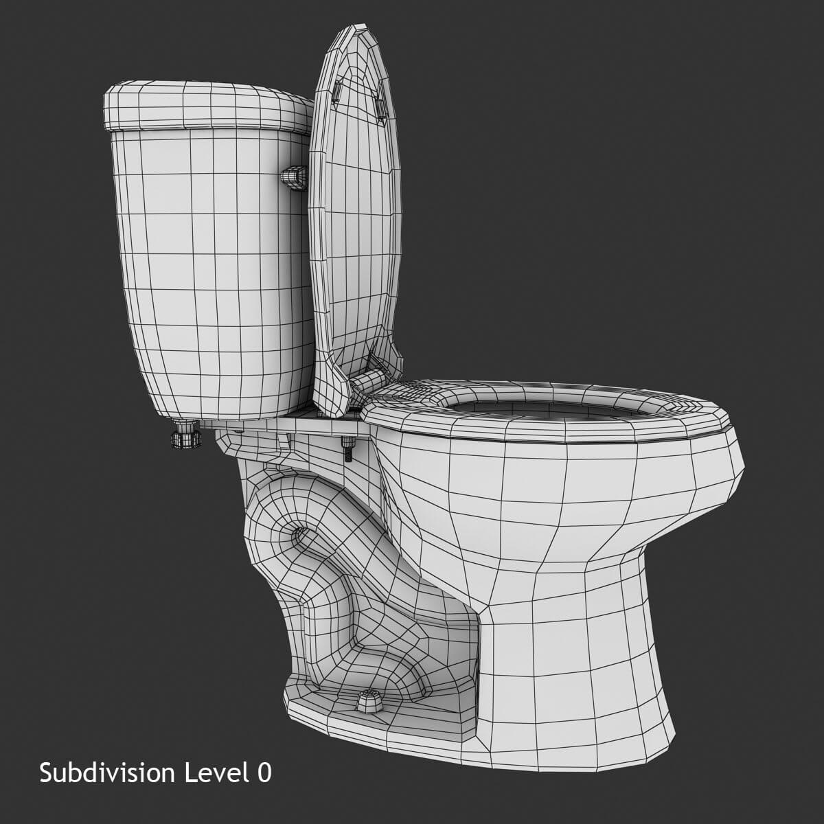 Toilet - 3D Model by hdpoly