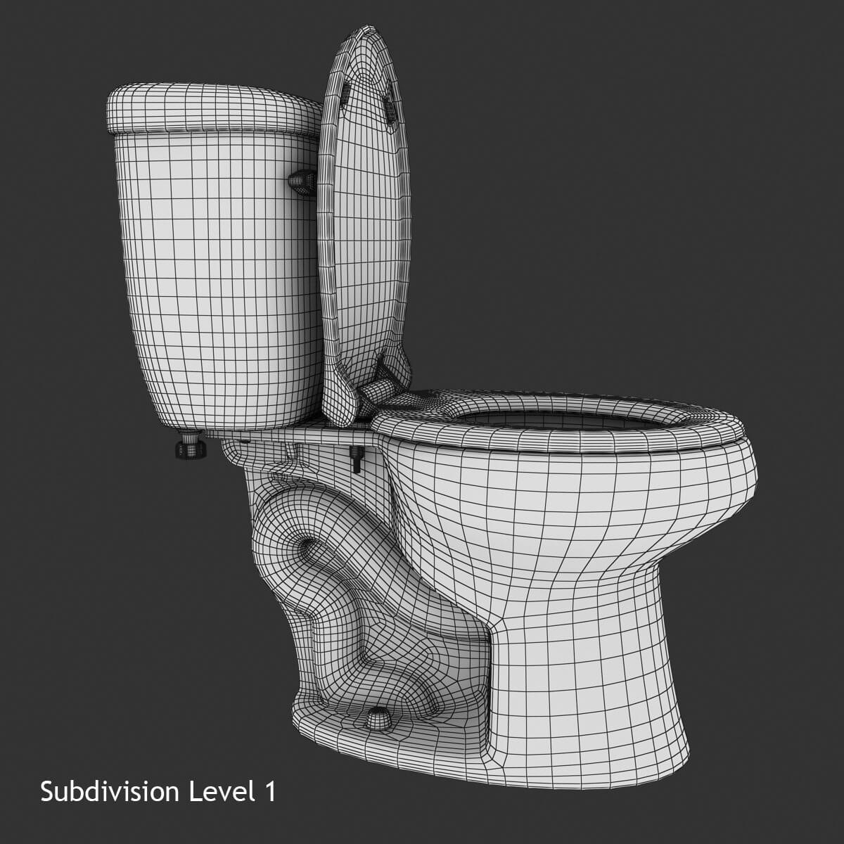 Toilet - 3D Model by hdpoly