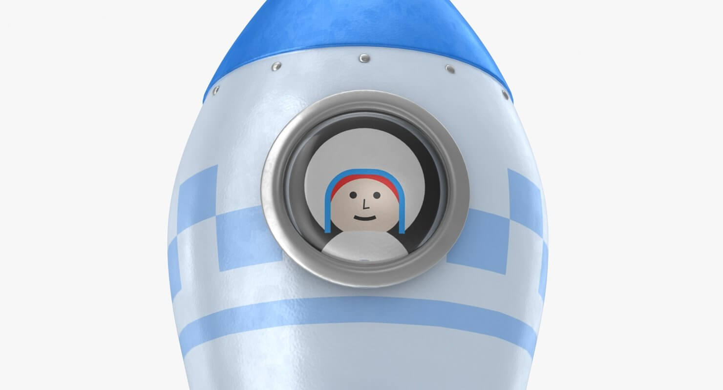 Toon Rocket - 3D Model by hdpoly