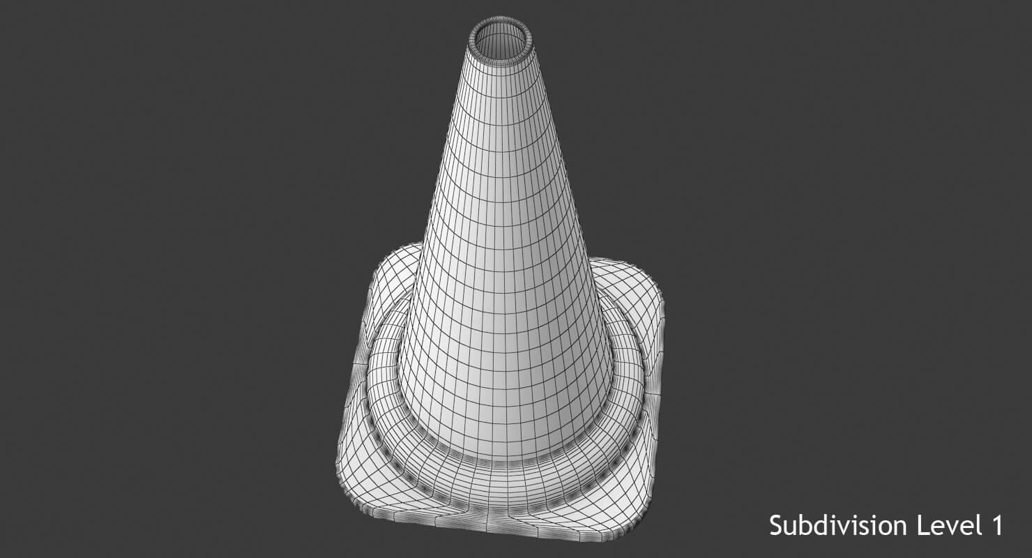 Traffic Cone - 3D Model by hdpoly