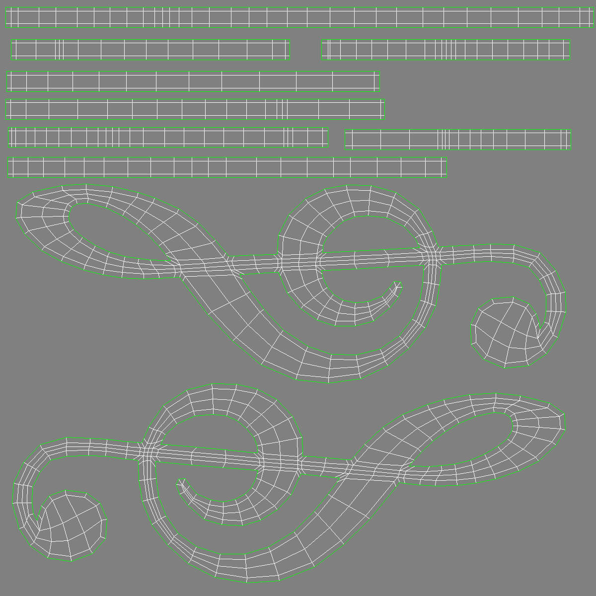 Treble Clef Symbol - 3D Model by hdpoly