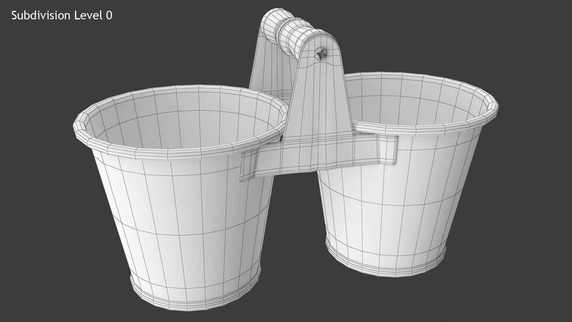 Twin Pot - 3D Model by hdpoly