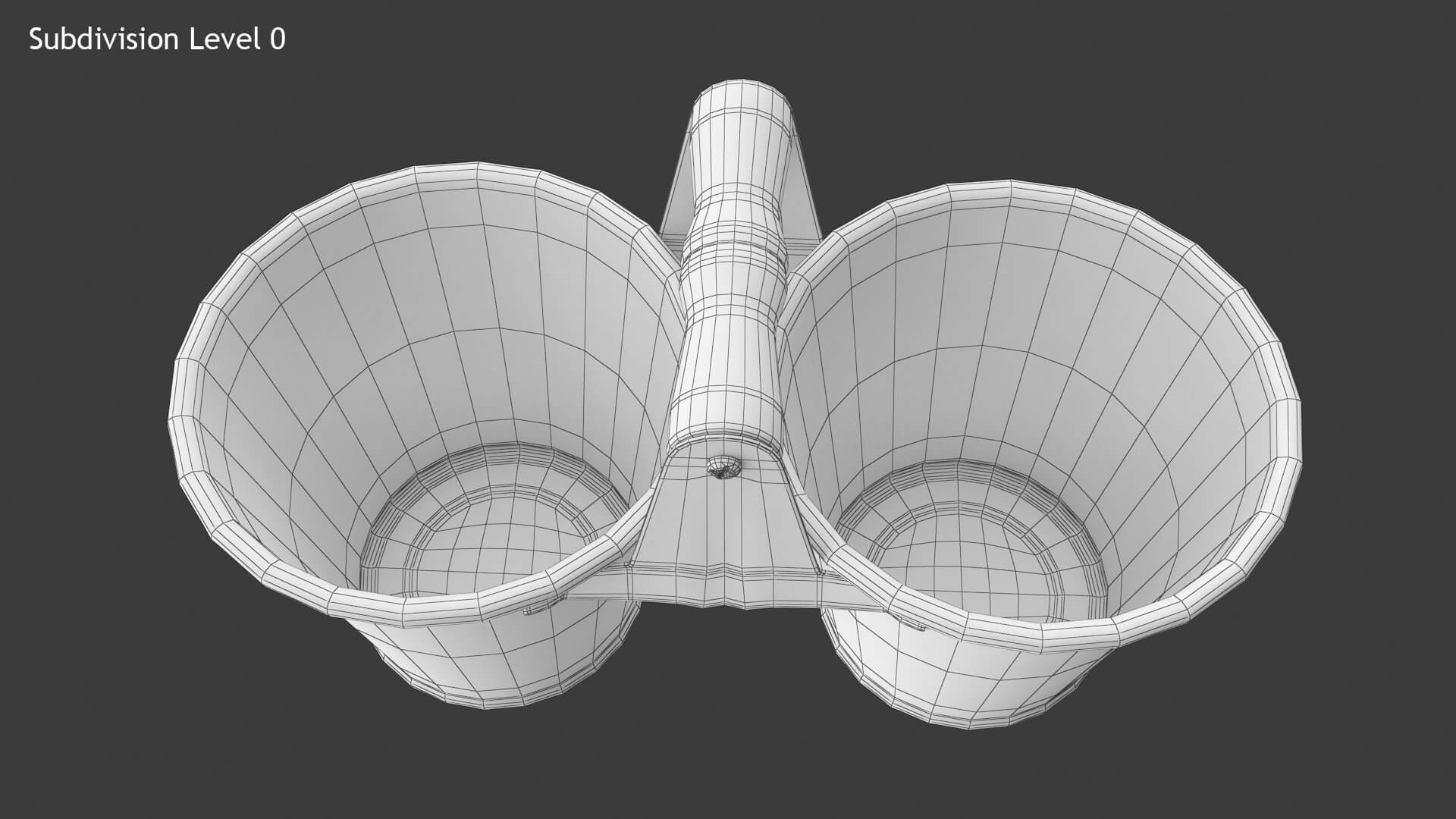 Twin Pot - 3D Model by hdpoly