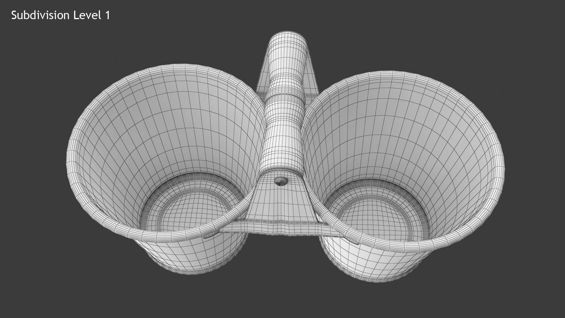 Twin Pot - 3D Model by hdpoly