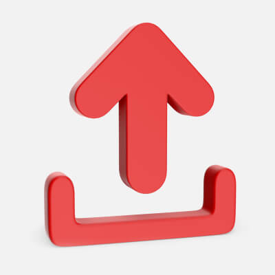 Upload Symbol - 3D Model by hdpoly