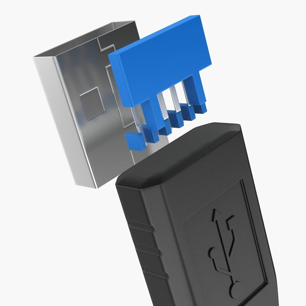 USB Plug - 3D Model by hdpoly