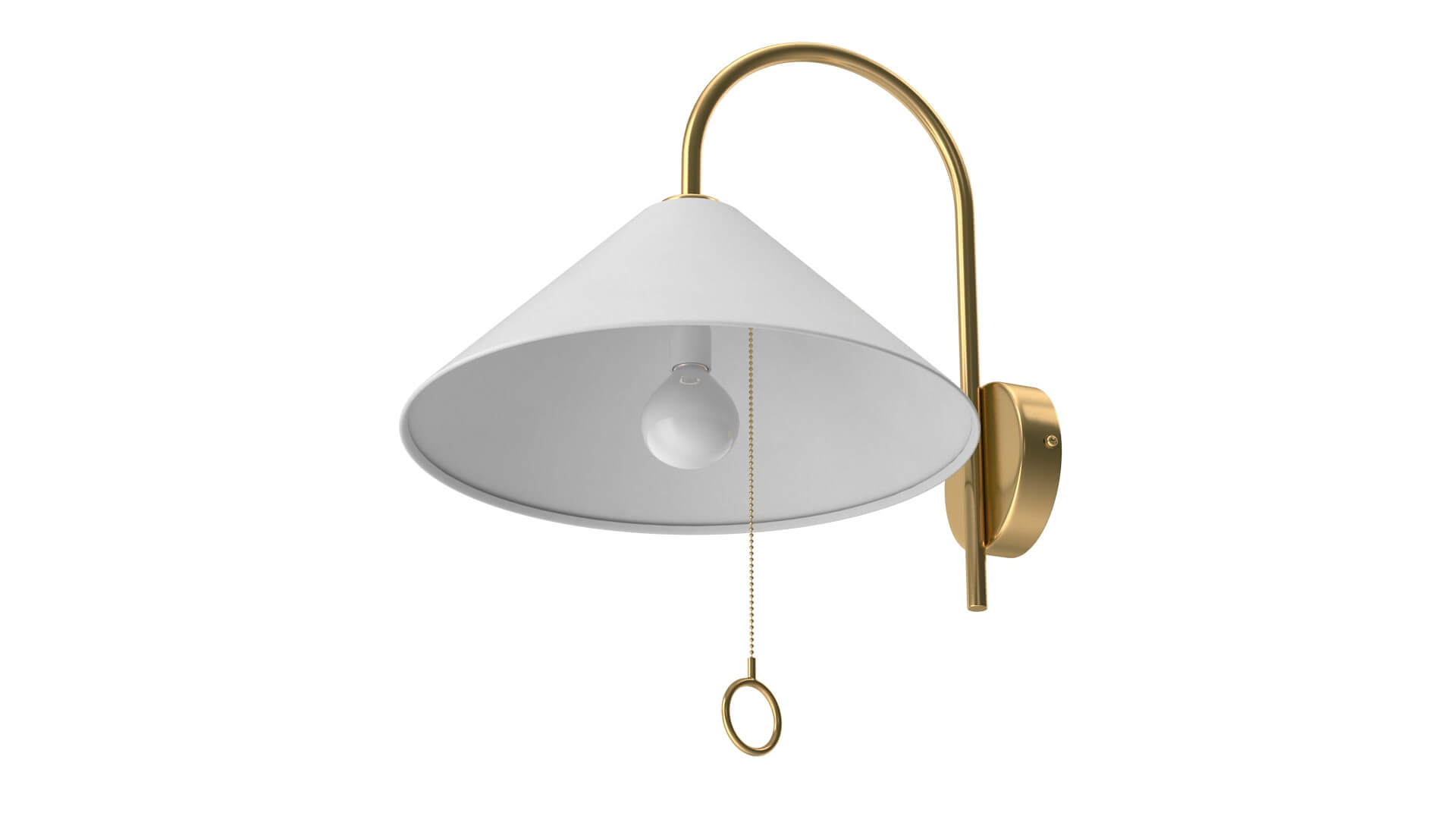 White Wall Lamp - 3D Model by hdpoly