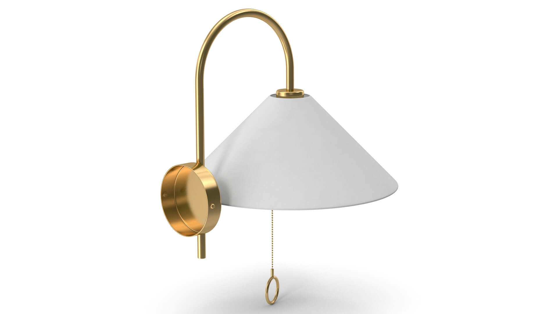 White Wall Lamp - 3D Model by hdpoly