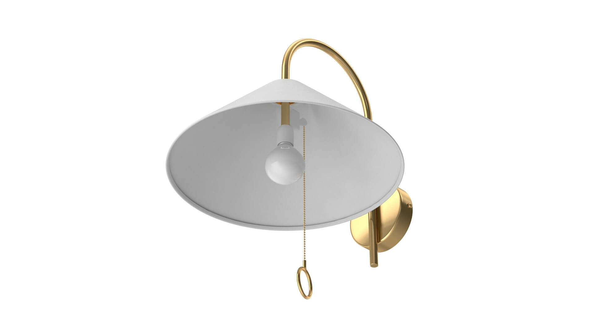 White Wall Lamp - 3D Model by hdpoly