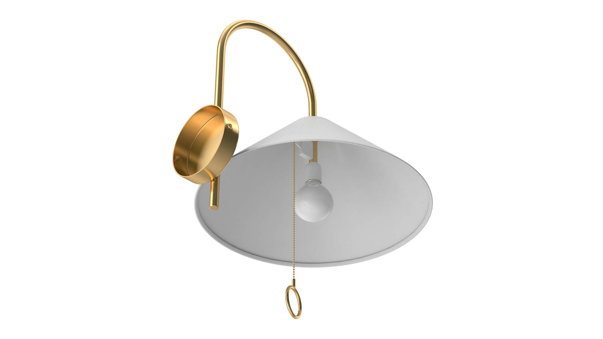 White Wall Lamp - 3D Model by hdpoly