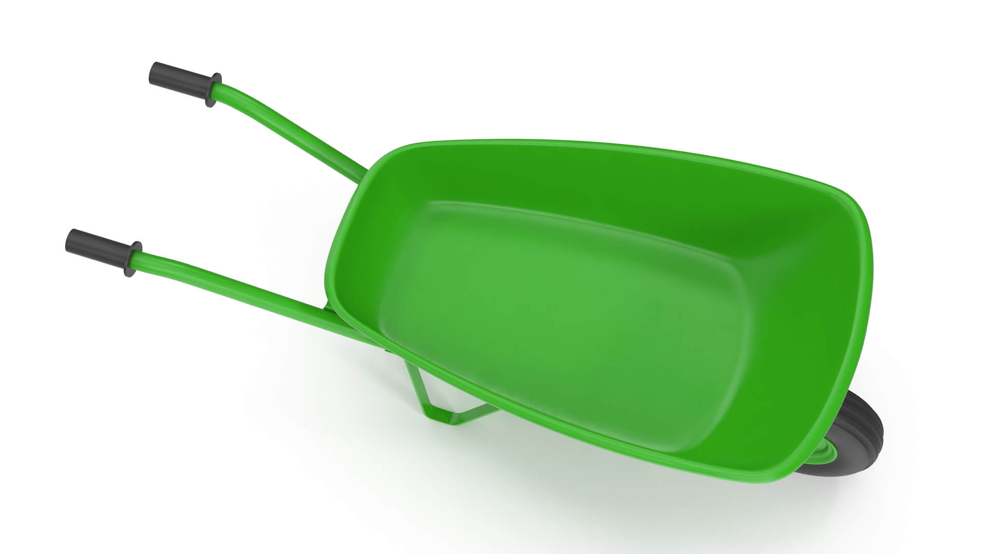 Green Wheelbarrow - 3D Model by hdpoly