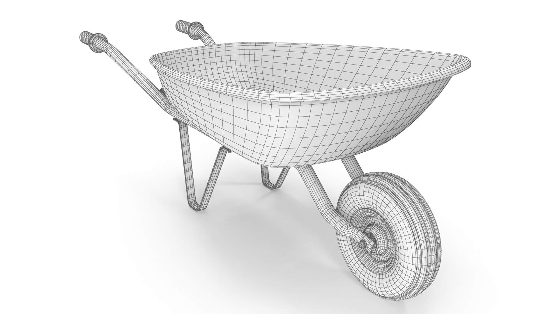 Green Wheelbarrow - 3D Model by hdpoly