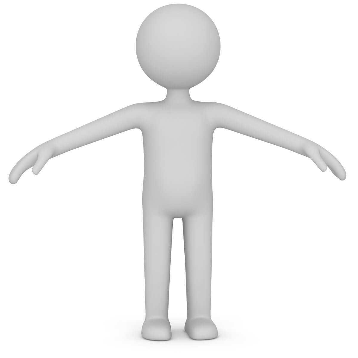 White Man - 3D Model by hdpoly