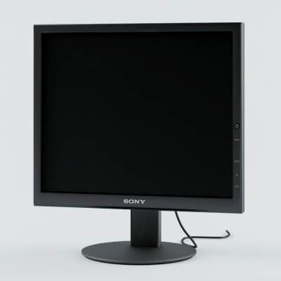 Sony Computer Screen Monitor - 3D Model by Hdri_World
