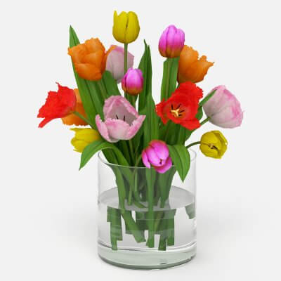 Flower Pot (V-Ray) 3D Model by Hdri_World