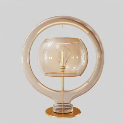 Glass Table Lamp (V-Ray) 3D Model by Hdri_World