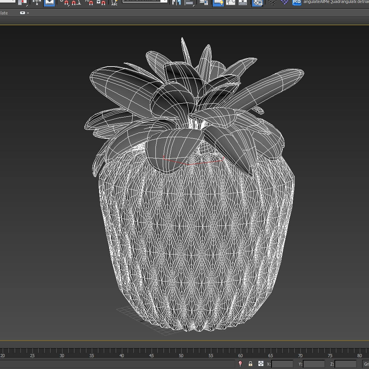 Potted Plant (V-Ray) 3D Model by Hdri_World