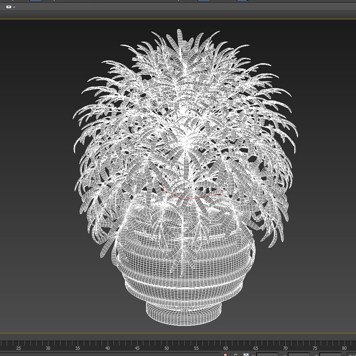 Potted Plant (V-Ray) 3D Model by Hdri_World