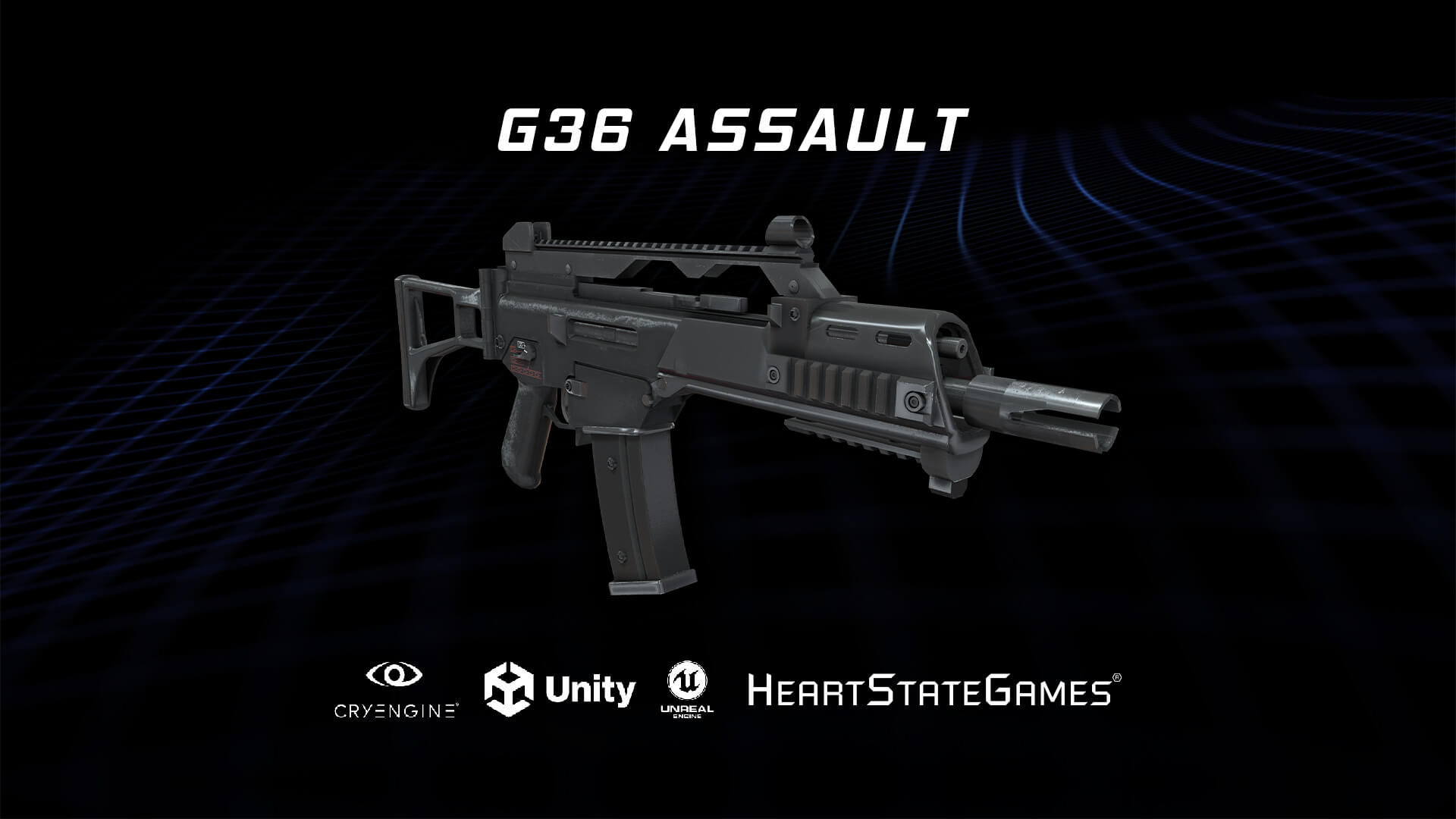 G36 Assault Rifle 4K - 3D Model by HeartStateGames