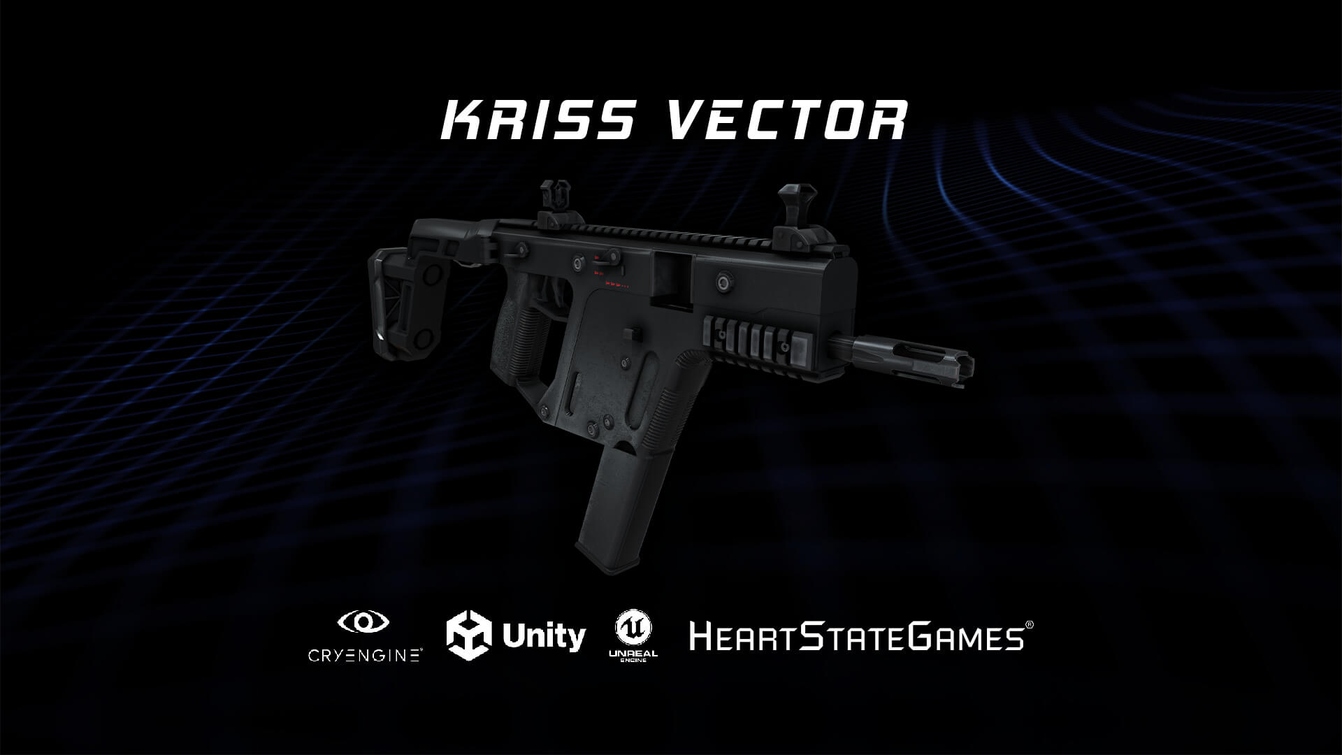 KRISS Vector Submachine Gun 4K - 3D Model by HeartStateGames