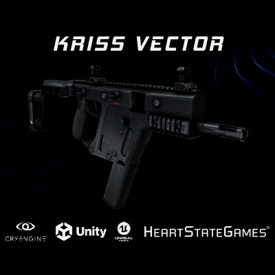 KRISS Vector Submachine Gun 4K - 3D Model by HeartStateGames