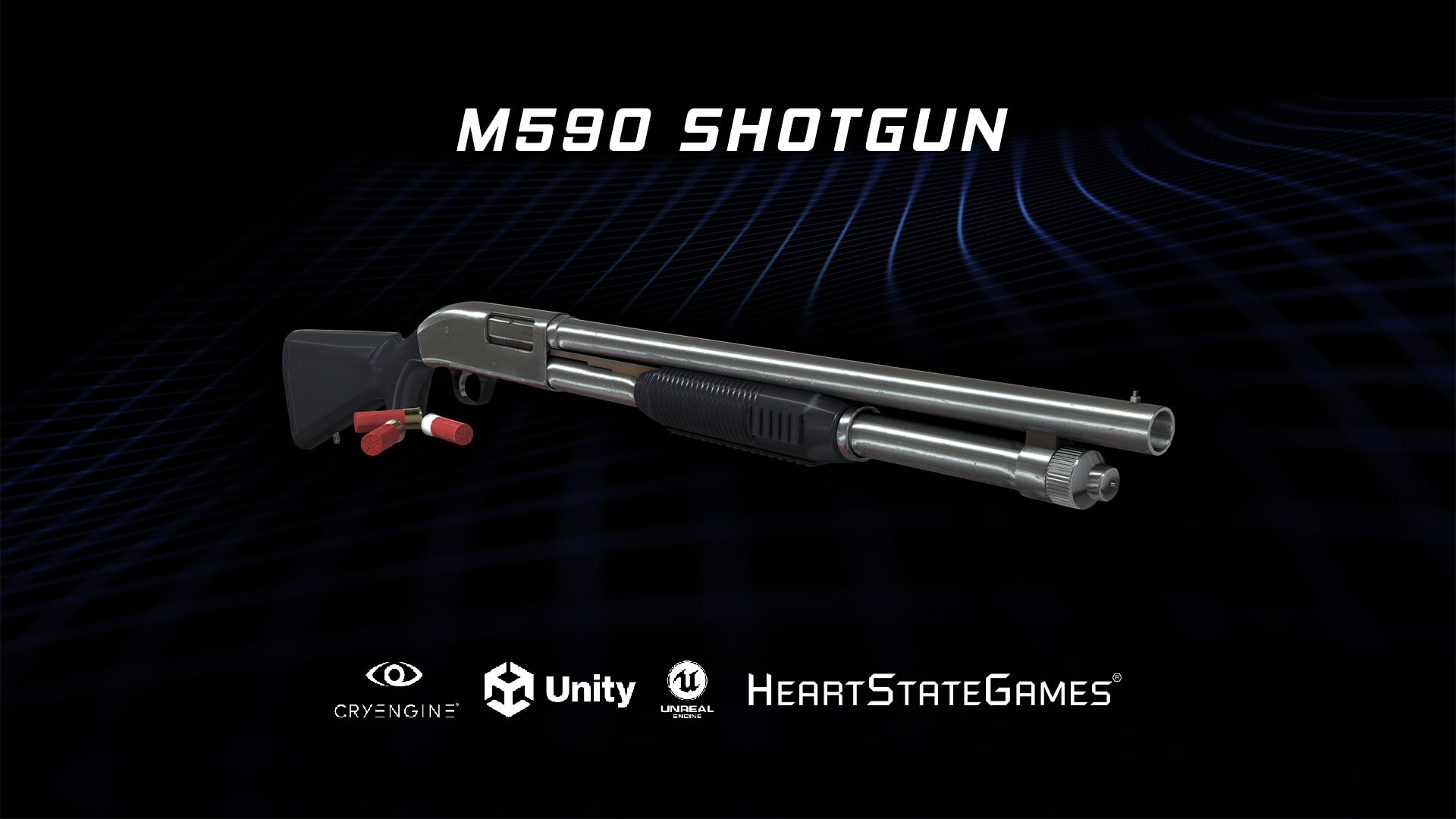 M590 Shotgun 4K - 3D Model by HeartStateGames