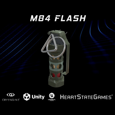 M84 Stun Grenade 4K - 3D Model by HeartStateGames