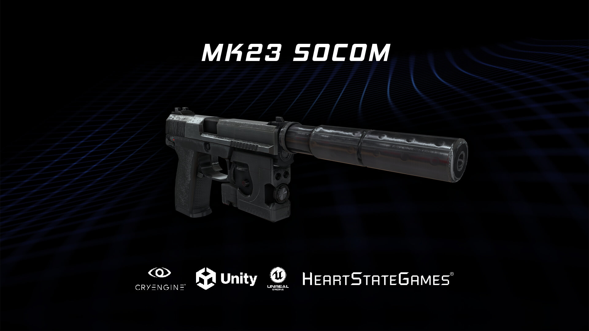 MK23 Socom Pistol 4K - 3D Model by HeartStateGames
