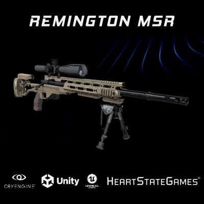 Remington MSR Sniper 4K - 3D Model by HeartStateGames