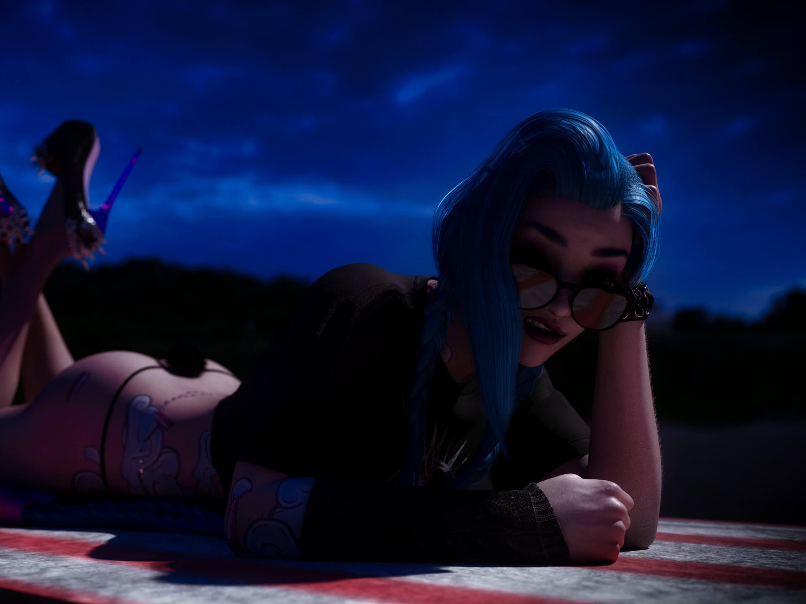 Jinx Beach Bunny 3d Desktop Hd Wallpaper