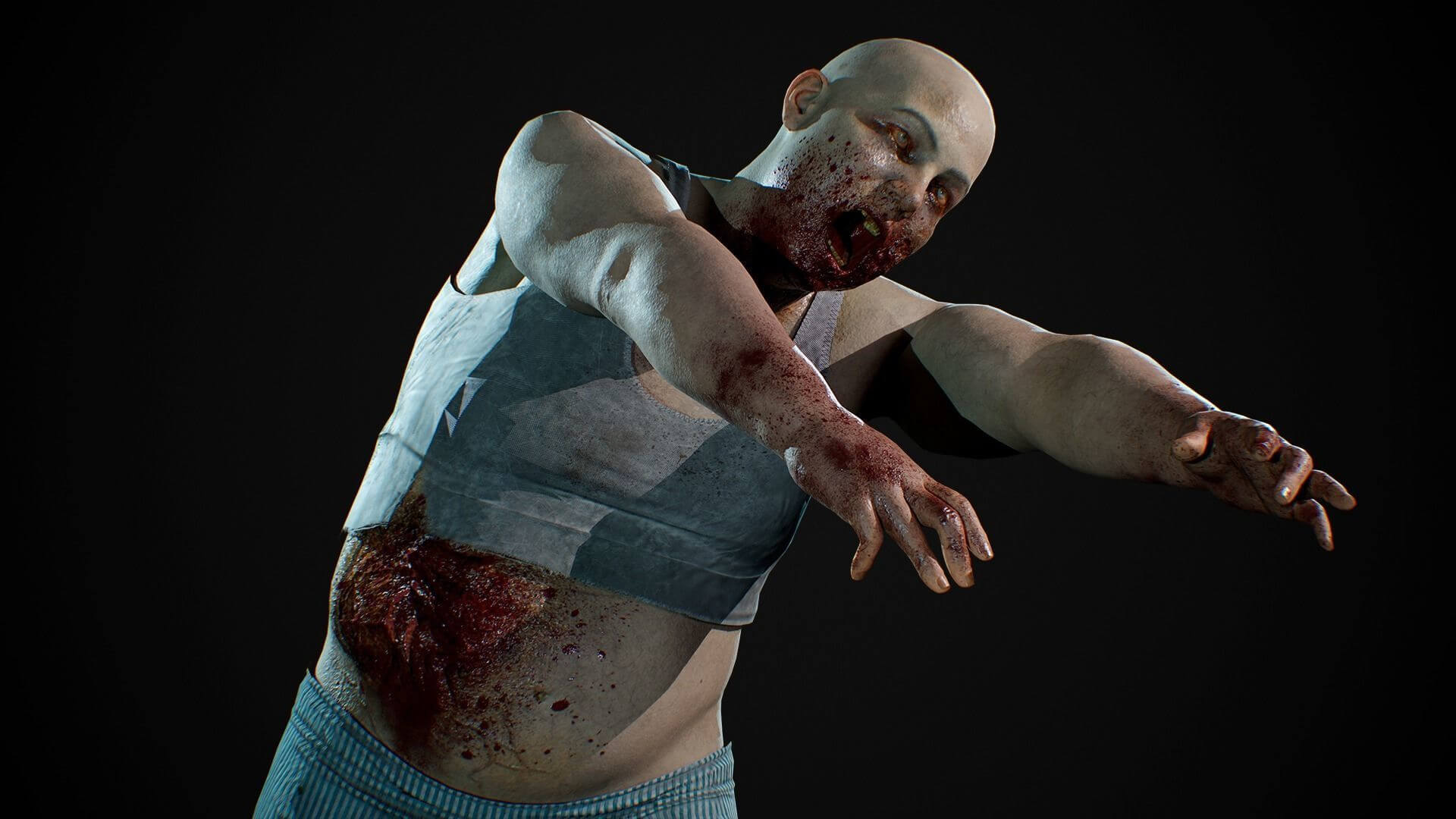Big Zombie Character - 3D Model by HelenNova