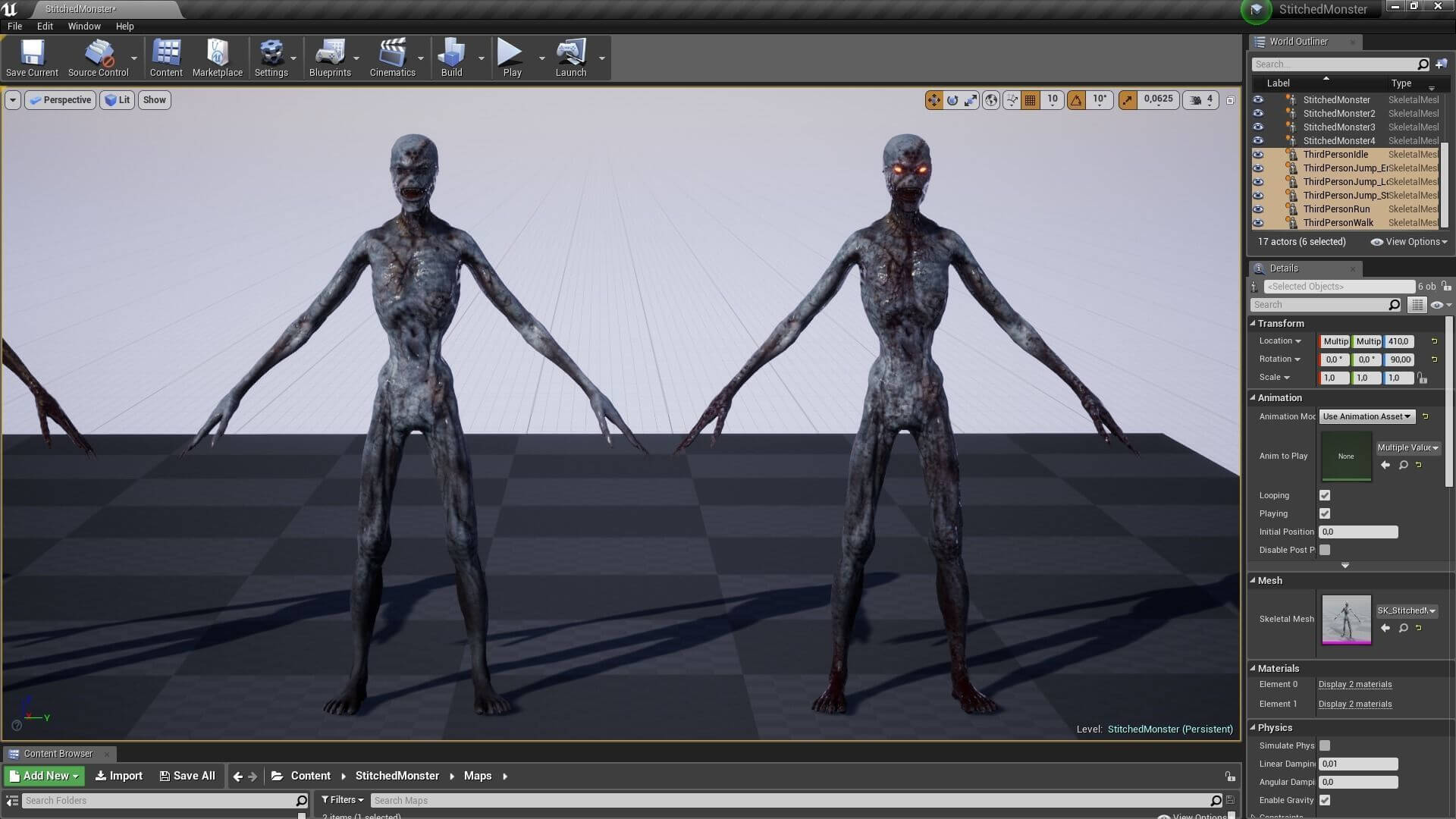 Stitched Monster Character - 3D Model by HelenNova