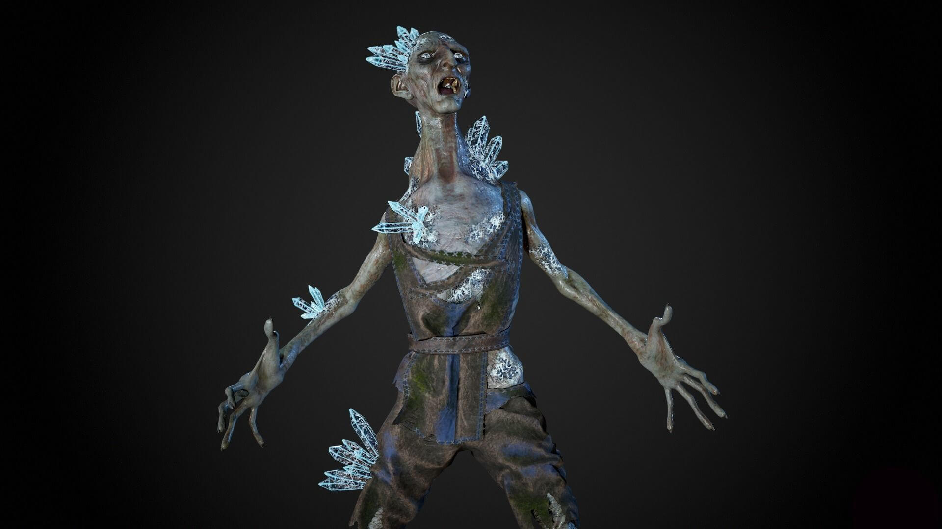 Crystal Monster Character - 3D Model by HelenNova