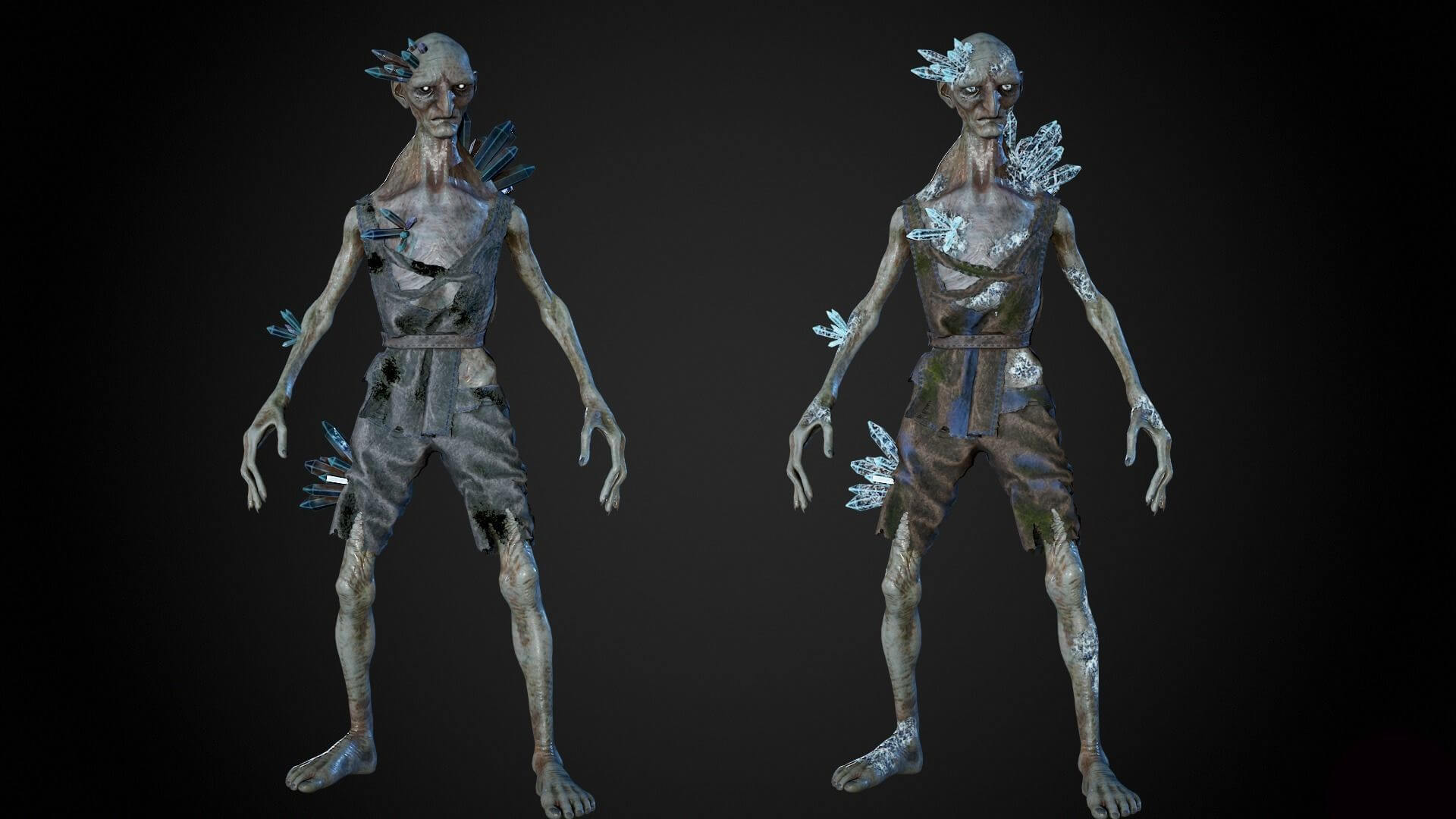 Crystal Monster Character - 3D Model by HelenNova