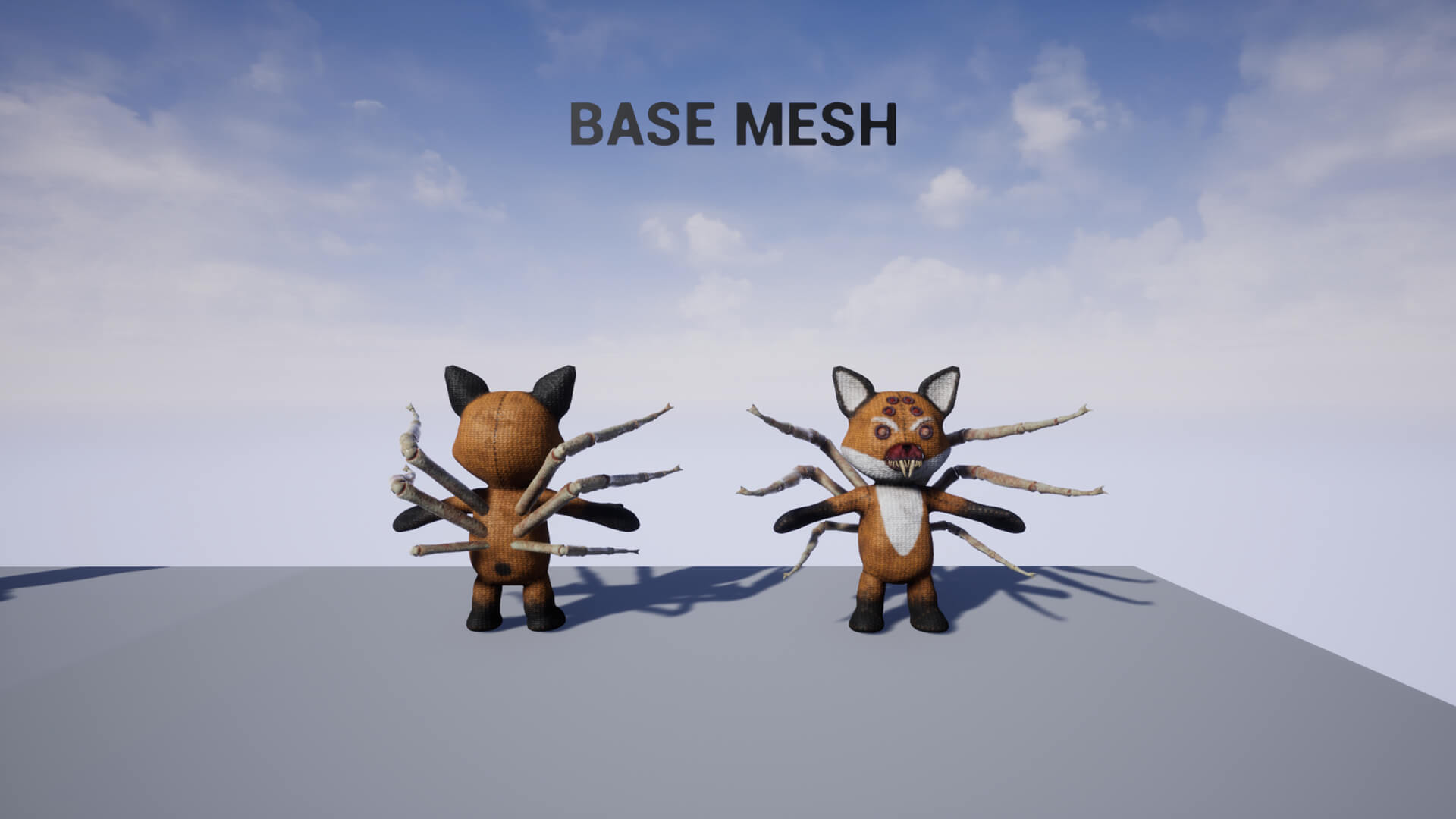 Horror Foxy Character - 3D Model by HelenNova