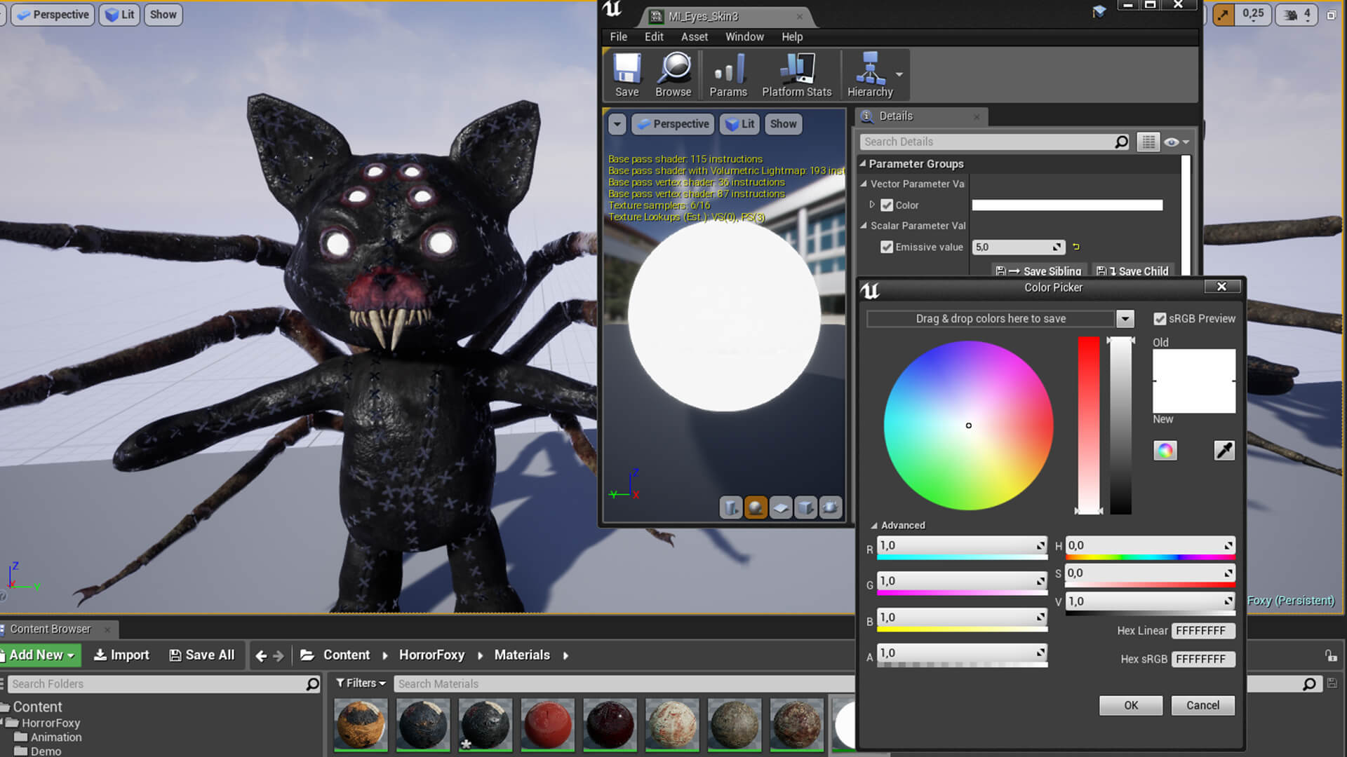 Horror Foxy Character - 3D Model by HelenNova