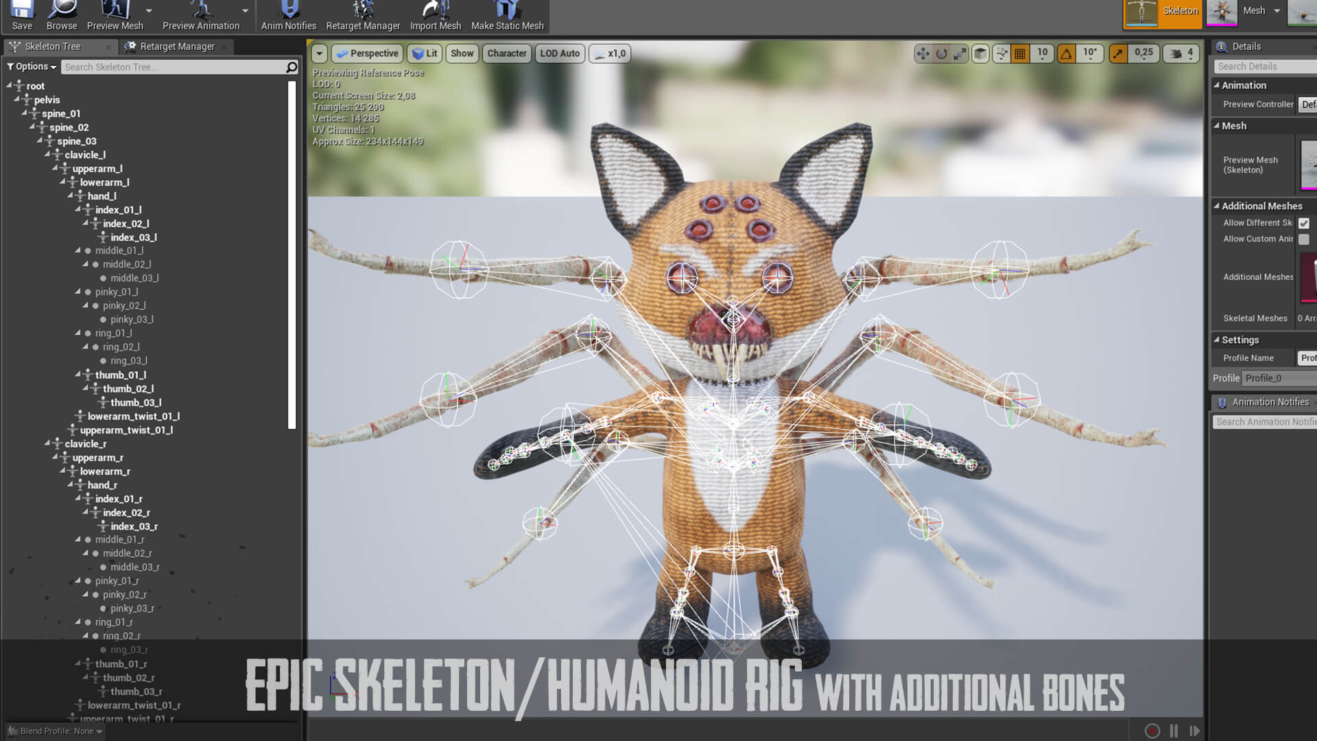 Horror Foxy Character - 3D Model by HelenNova